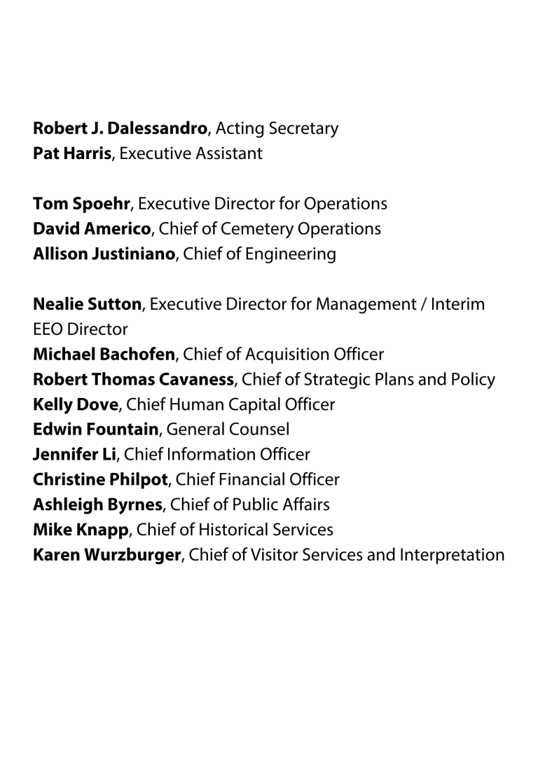 ABMC Staff List - American Battle Monuments Commission (ABMC)
