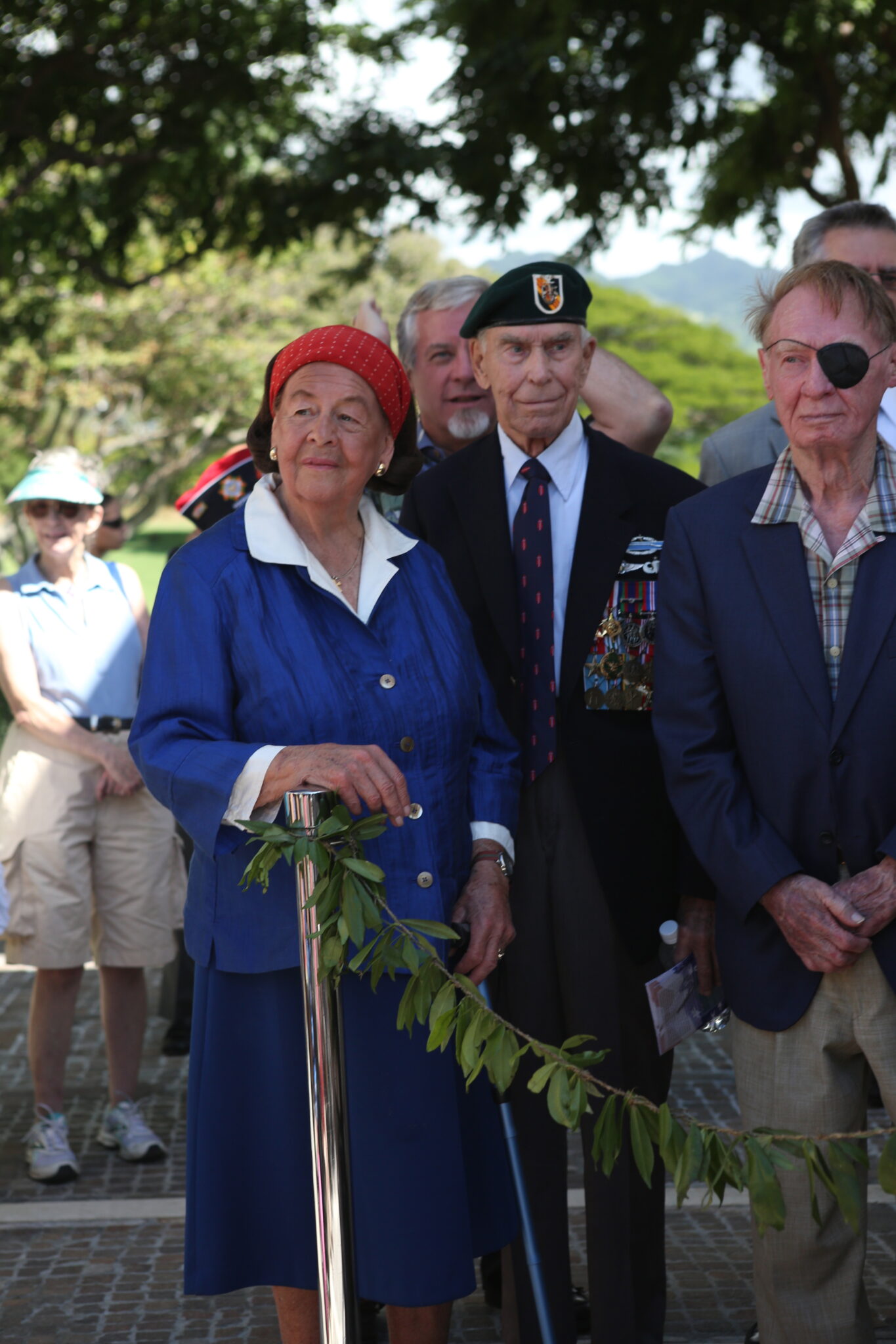 Mary Jacobs, conceptual artist for the Vietnam battle maps, prepares ...