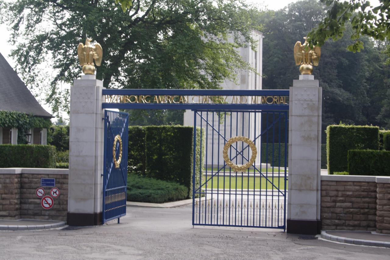Luxembourg American Cemetery parking lot closure - American Battle Monuments Commission (ABMC)