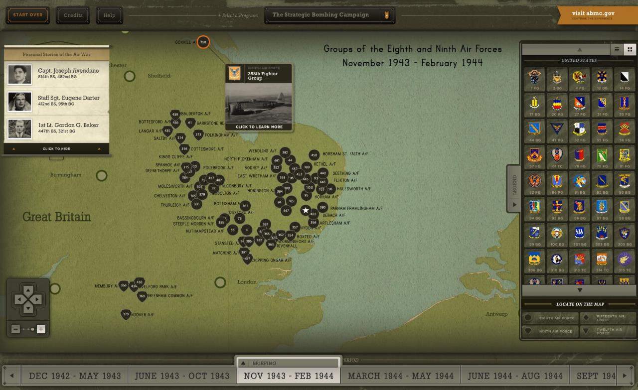World War II Strategic Bombing Campaign Online Interactive Released ...