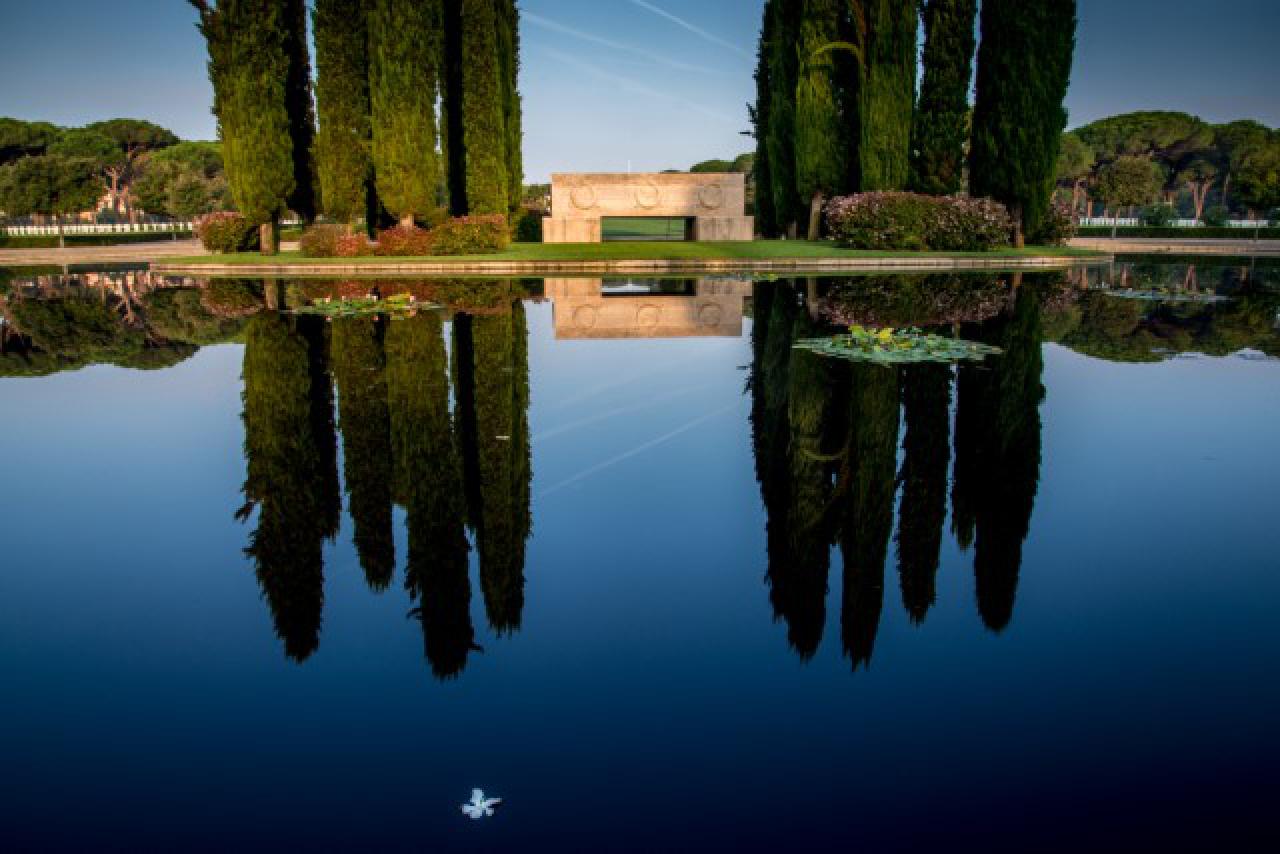 Staff add two rosettes at Sicily-Rome - American Battle Monuments ...