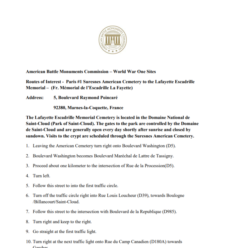 About Lafayette Escadrille Memorial Cemetery - American Battle ...